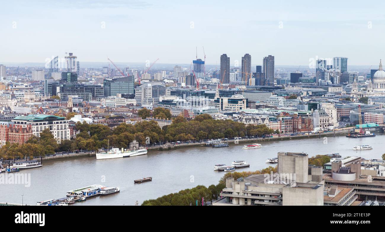 Panoramic view on london eye hi-res stock photography and images - Alamy