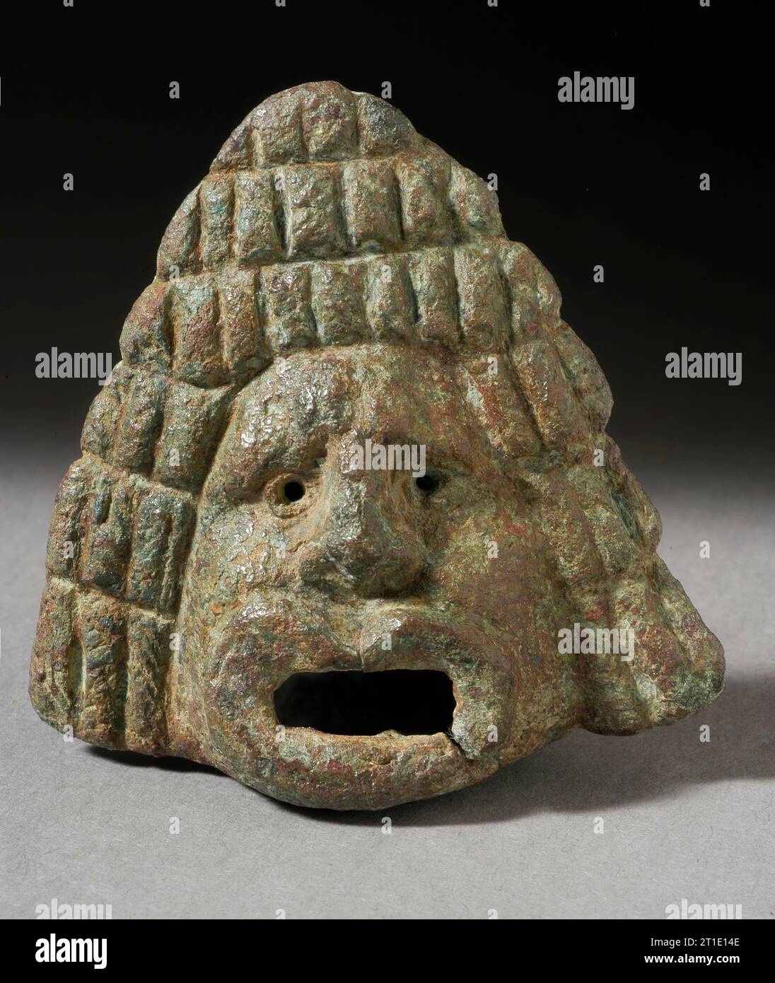 Figurine of a Theater Mask (?), Roman Period (30 BCE-395 CE Stock Photo ...