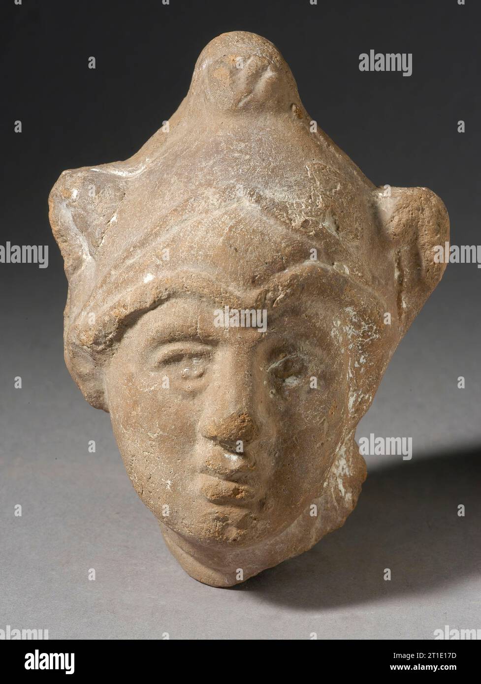 Head with Phrygian Helmet, Ptolemaic Period-Roman Period (332 BCE-337 ...