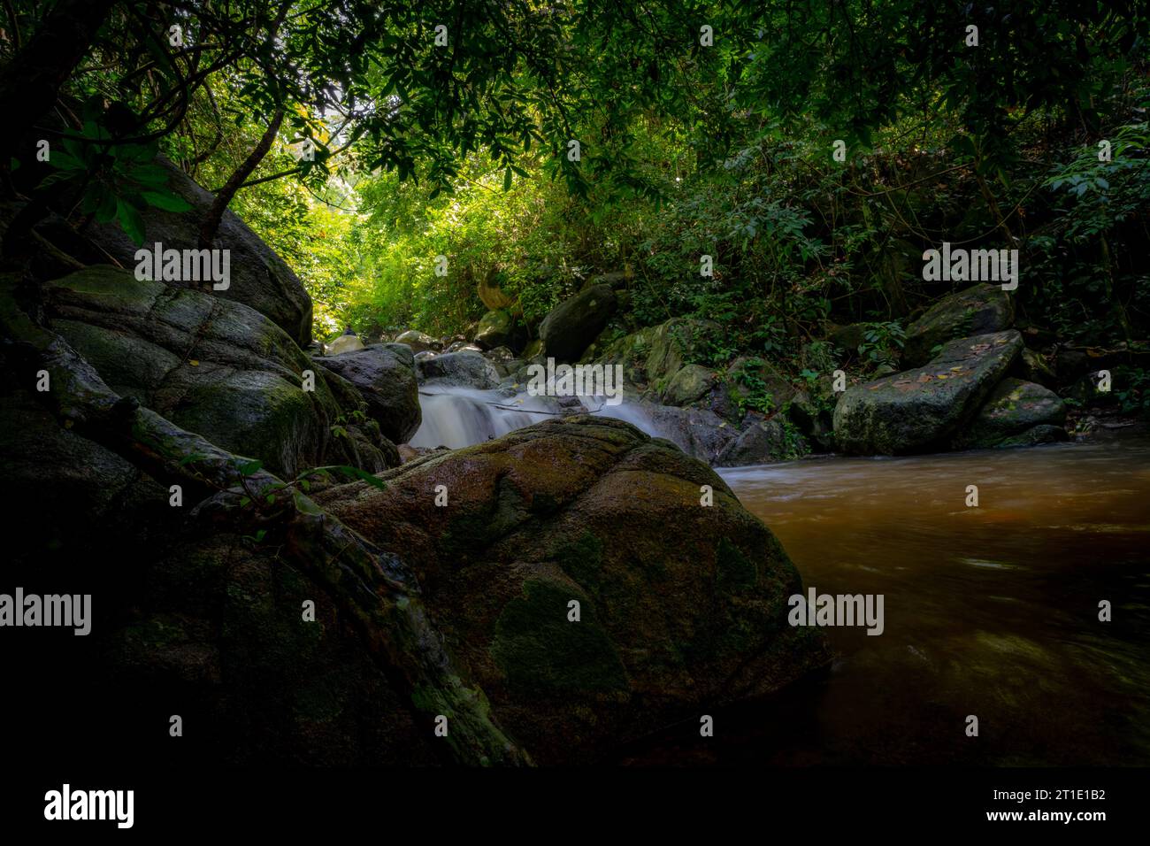 Cascade cascading park asia hi-res stock photography and images - Alamy