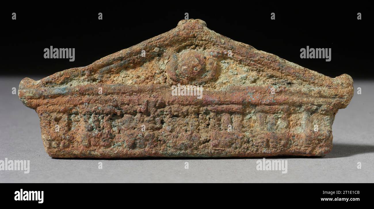 Figurine of a Temple Pediment, Ptolemaic Period-Roman Period (200 BCE ...