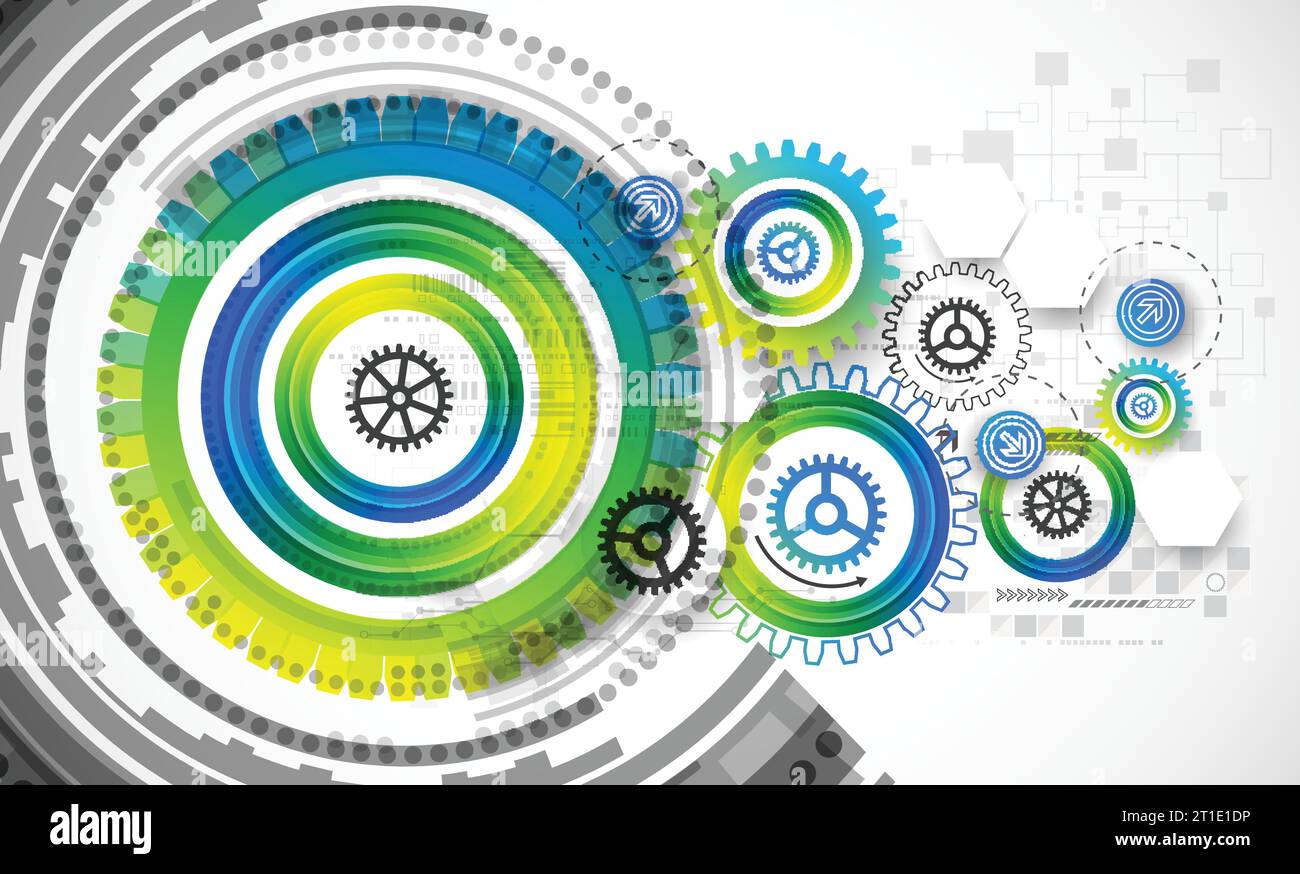 Abstract technology business template background. Vector illustration ...