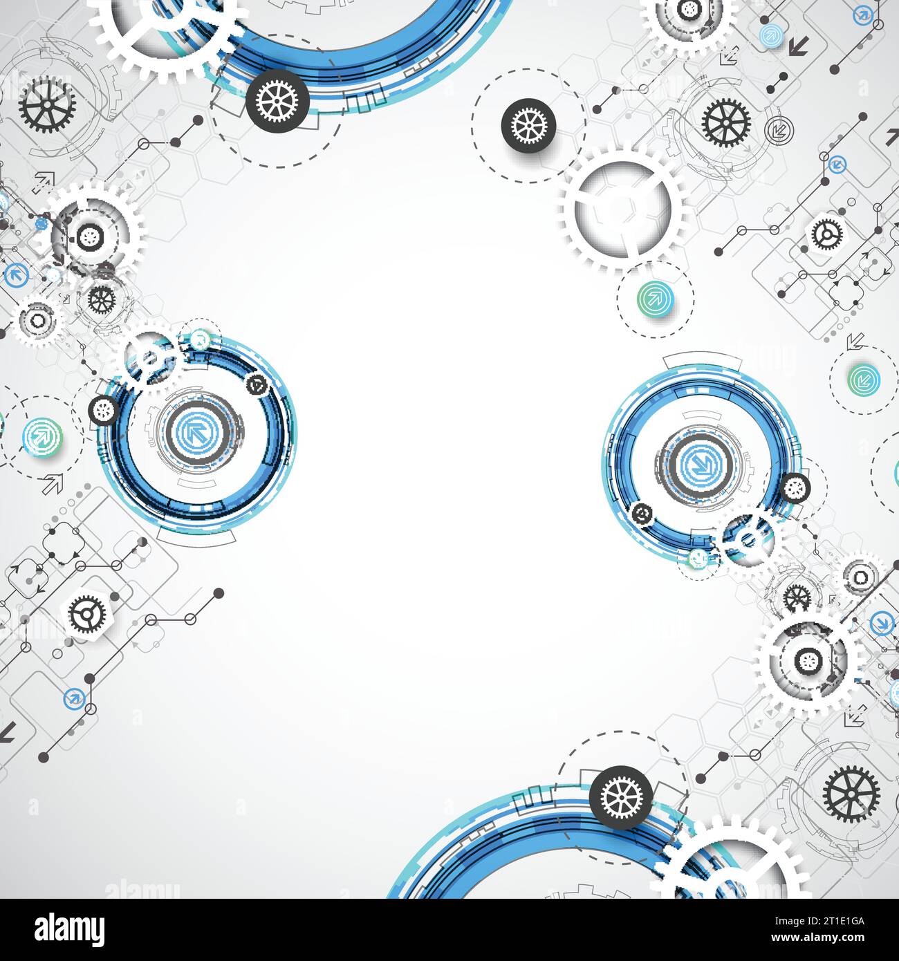 Abstract digital communication technology background. Vector ...