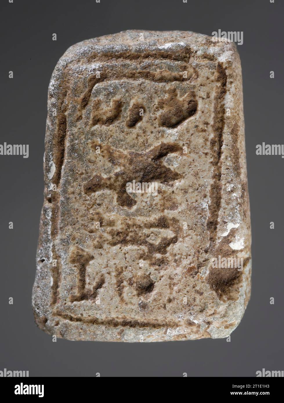 Molded Faience Rectangular Plaque with Title or Royal Name (?), New ...