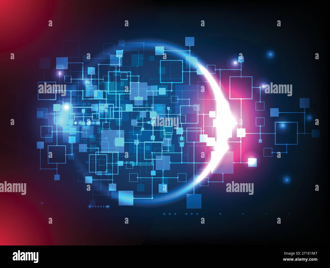Abstract background, technology theme of social media. Vector Stock ...