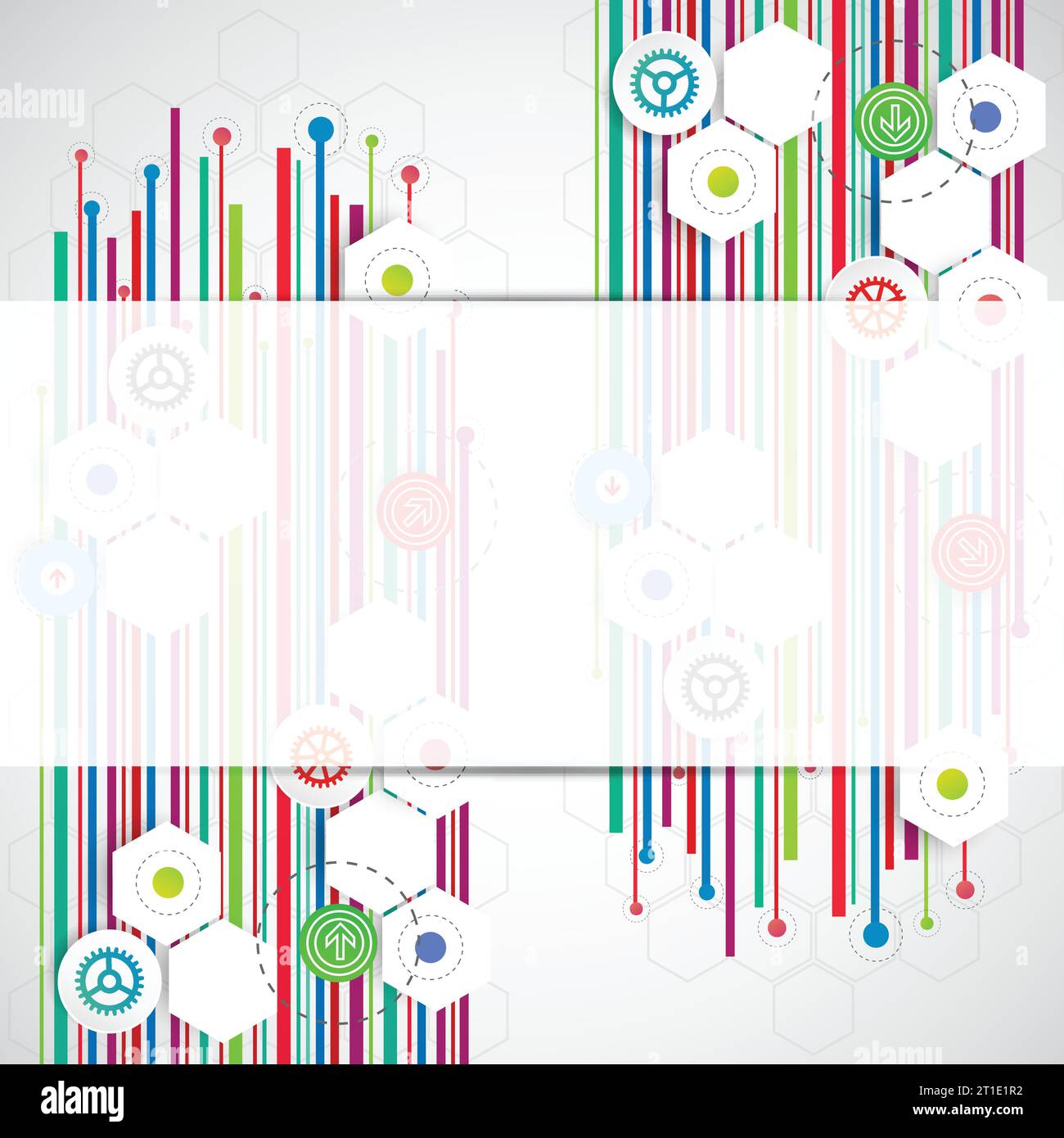Color lines technology abstract background. Vector Stock Vector Image ...