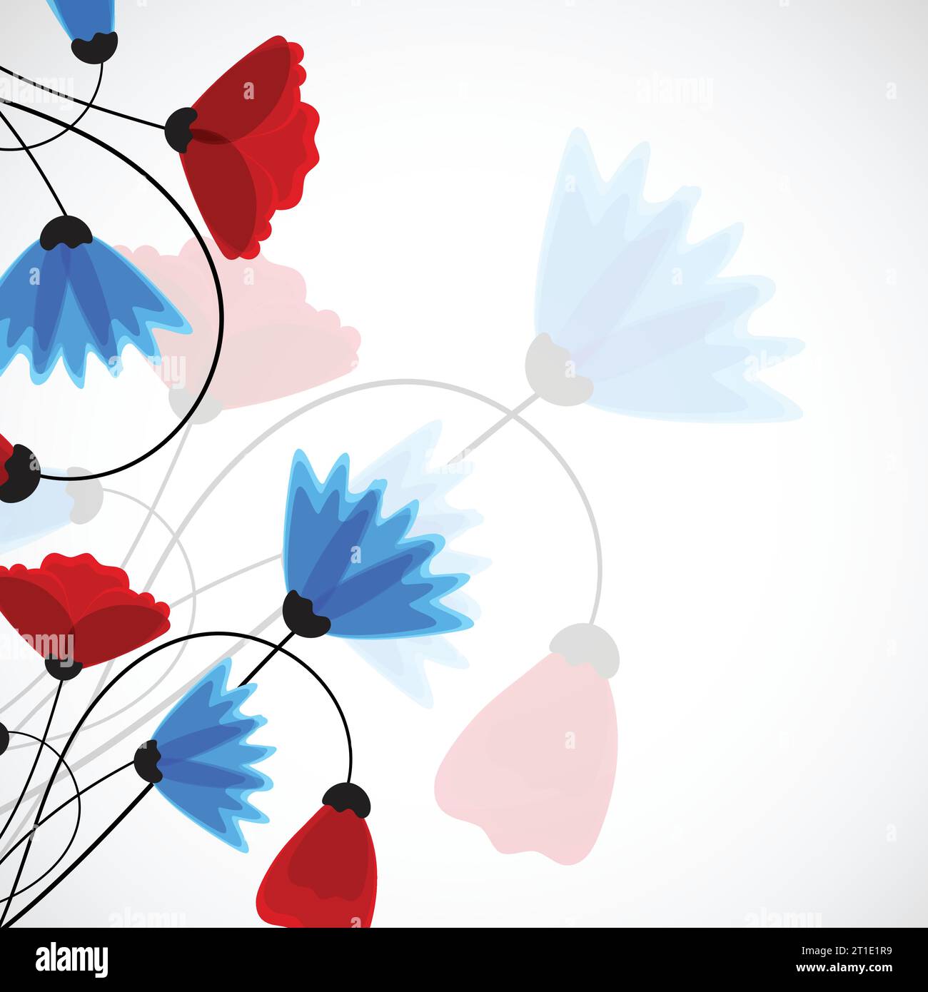 Abstract nature background. Field flowers. Vector Stock Vector Image ...