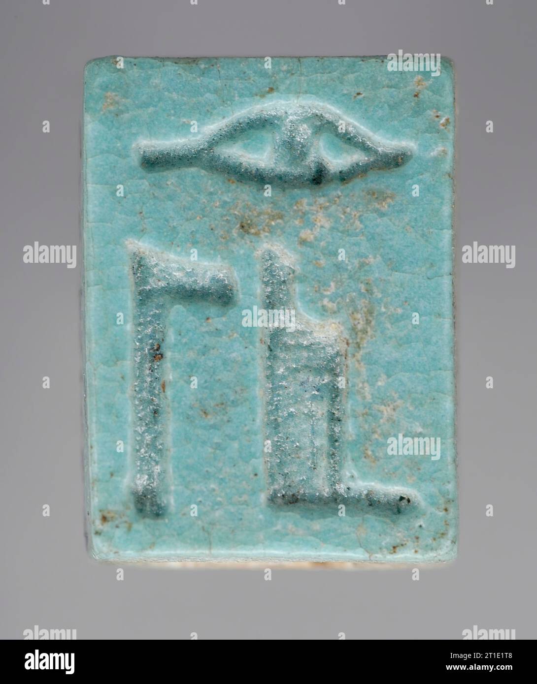 Faience Plaque with name of Deceased as Osiris (image 2 of 2), Late ...