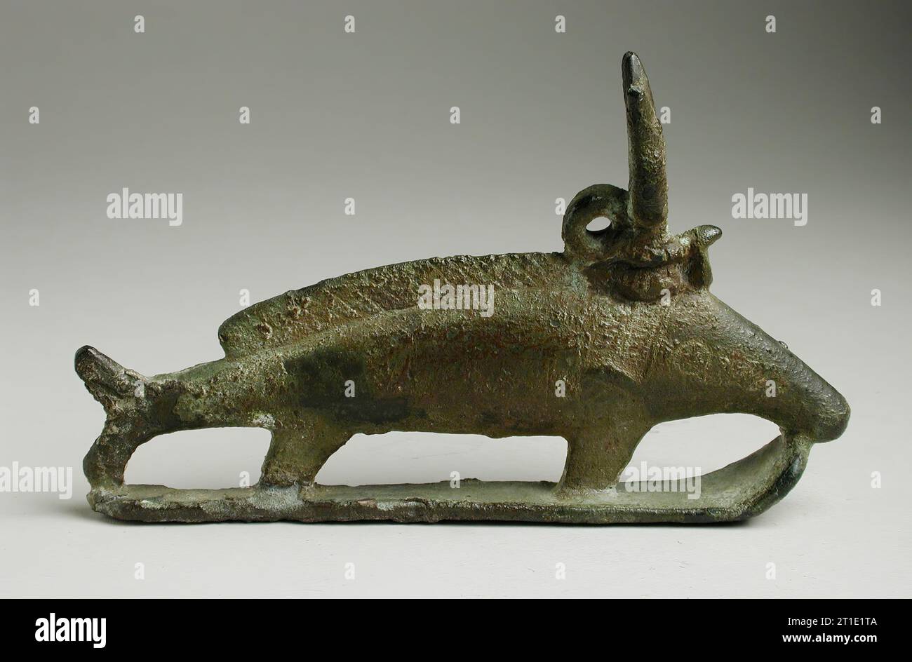 Fish Figurine Wearing a Horned Sun Disk, Late Period-Ptolemaic Period ...