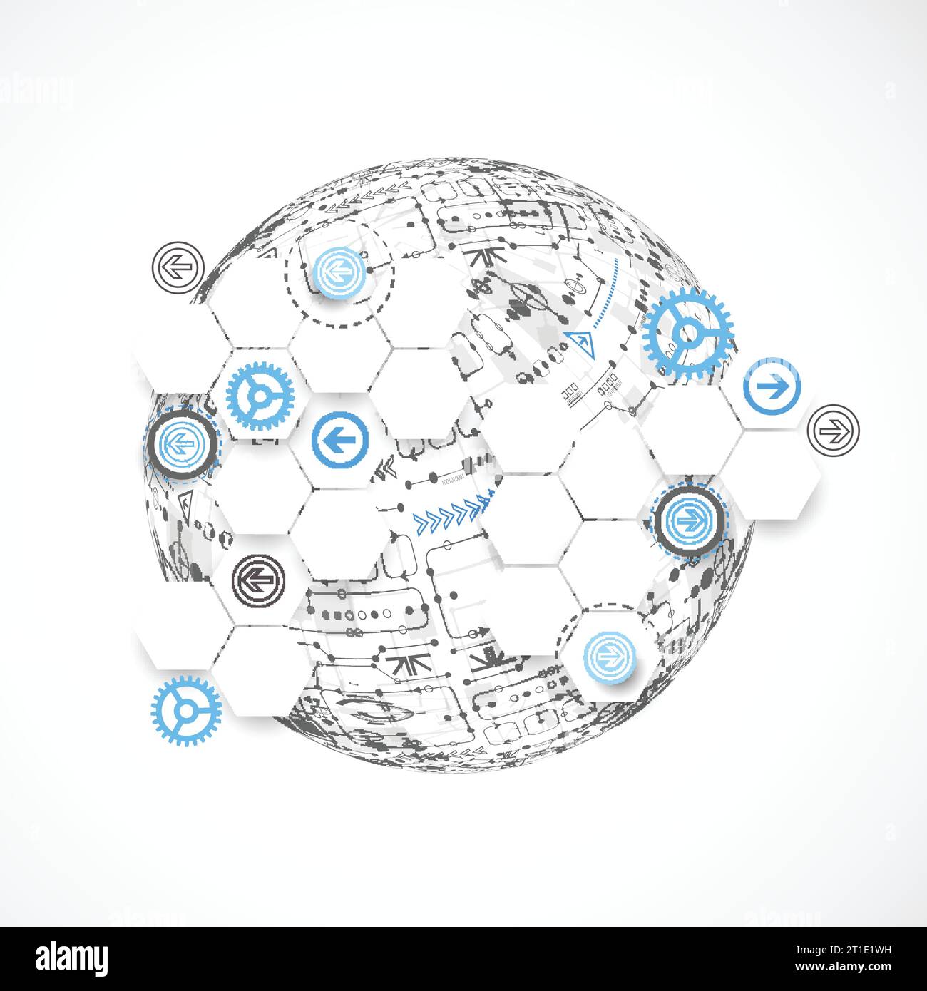 Abstract technology globe background. Vector Stock Vector Image & Art ...