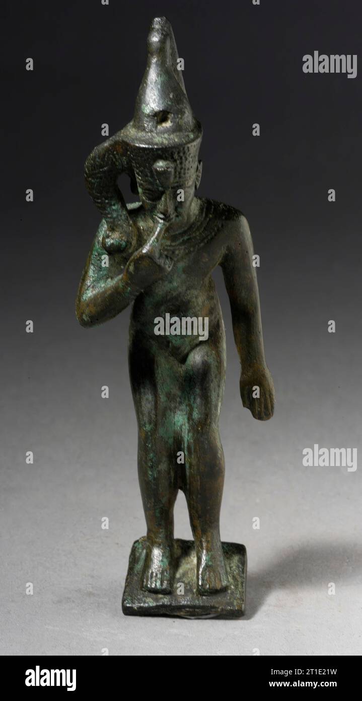 Harpocrates Figurine Wearing a Sidelock, 30th Dynasty-Ptolemaic Period ...