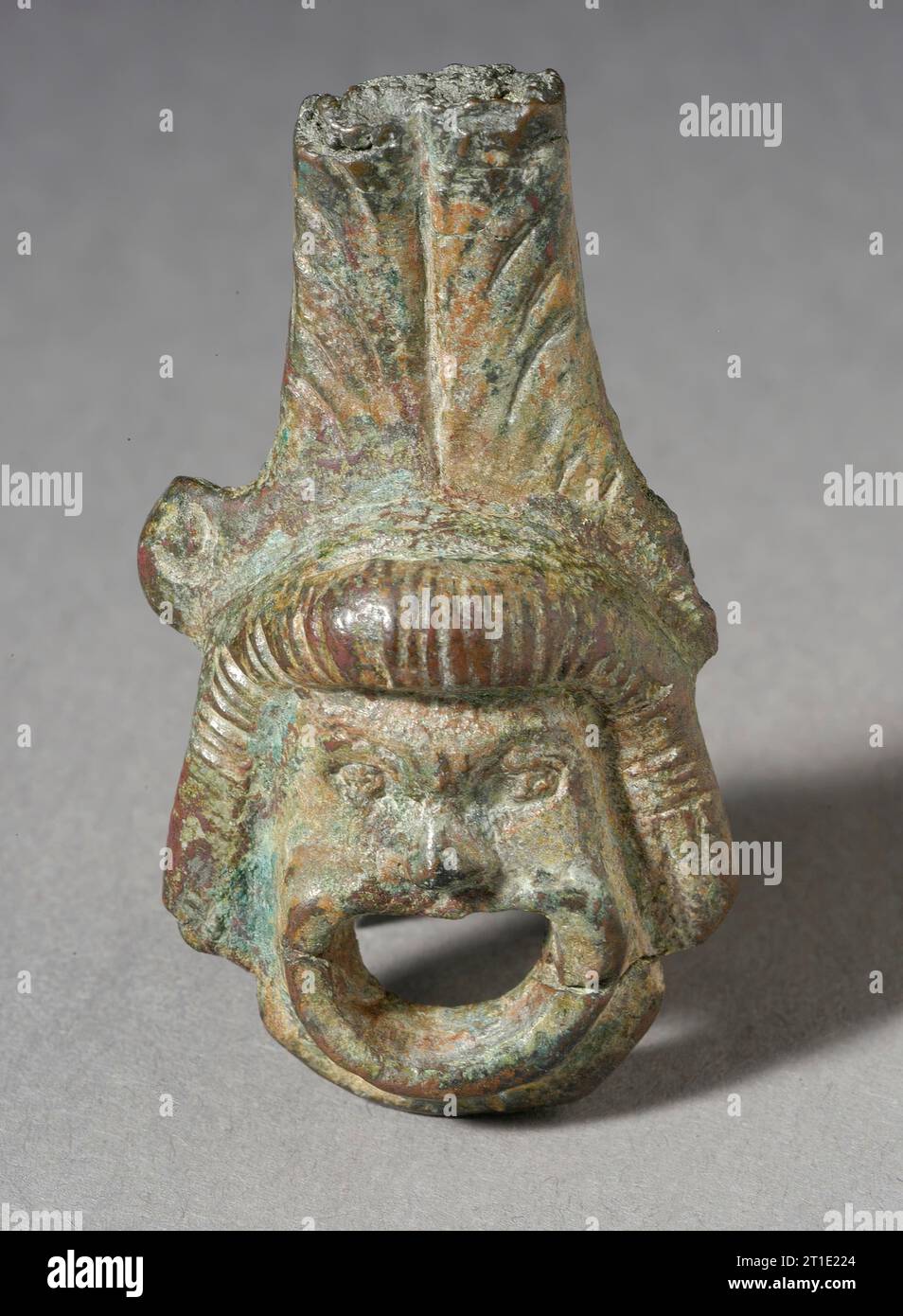 Theater Mask Figurine, Greco-Roman Period (200 B.C.-A.D. 395 Stock ...