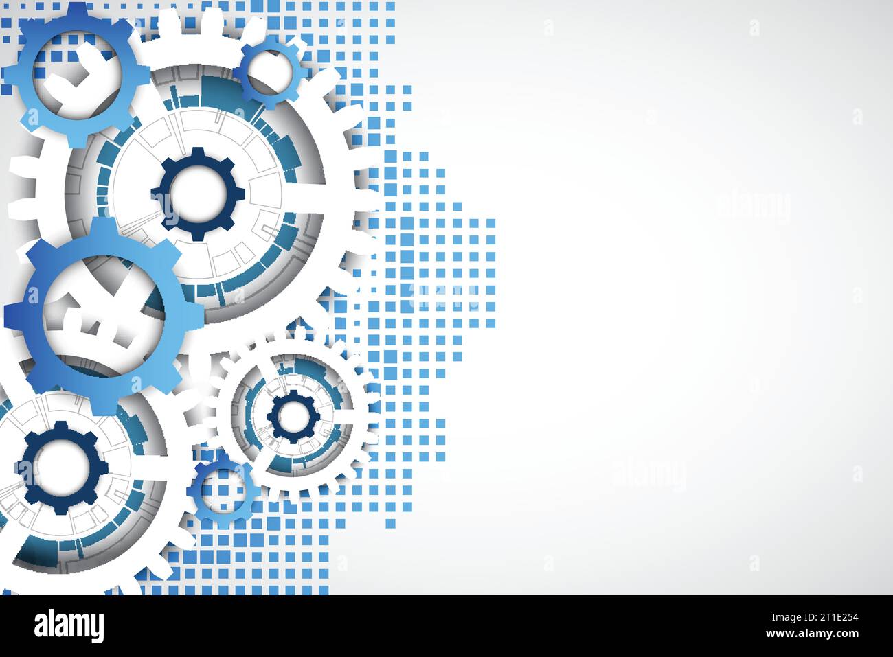 Abstract technology gears background. Futuristic style. Vector ...