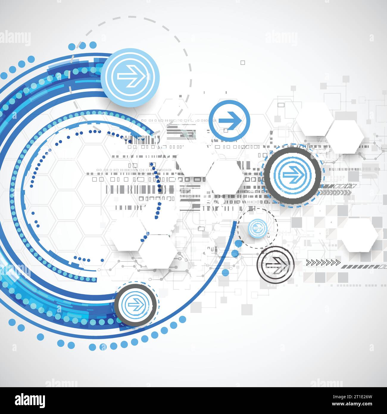 Abstract blue business science or technology background. Vector Stock ...