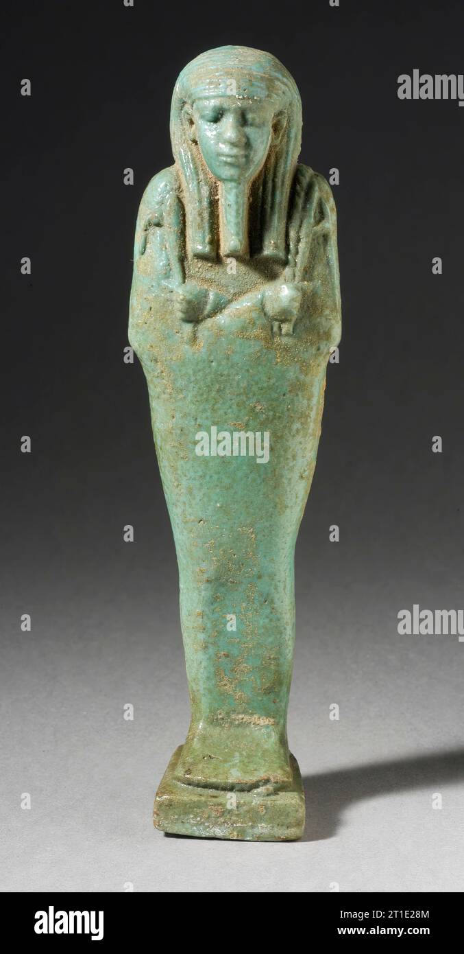 Shabti, Inscribed, 26th Dynasty Late Period, circa 600 BCE Stock Photo ...