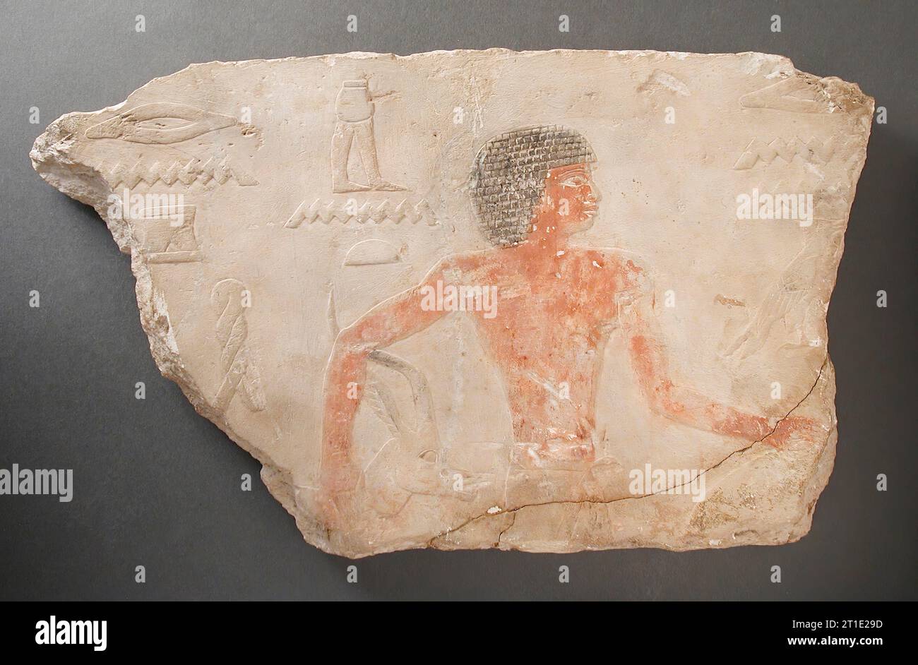 Relief Fragment, 5th Dynasty Old Kingdom, 2513-2506 BCE Stock Photo - Alamy