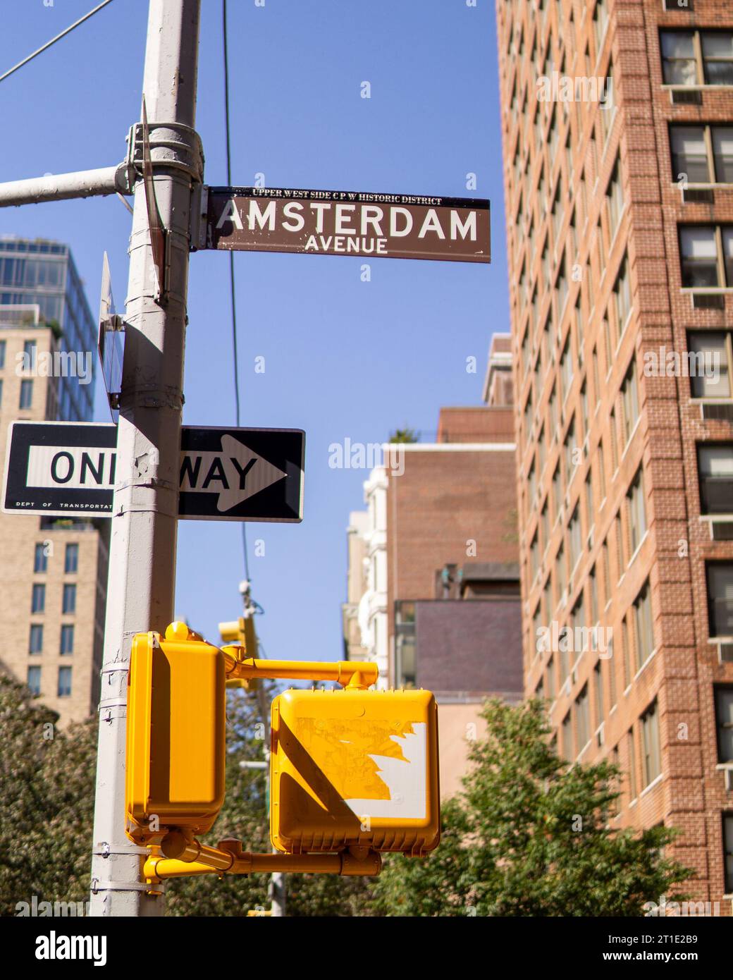 New York, NY - US - Oct 9, 2023 Vertical daytime image of the iconic ...