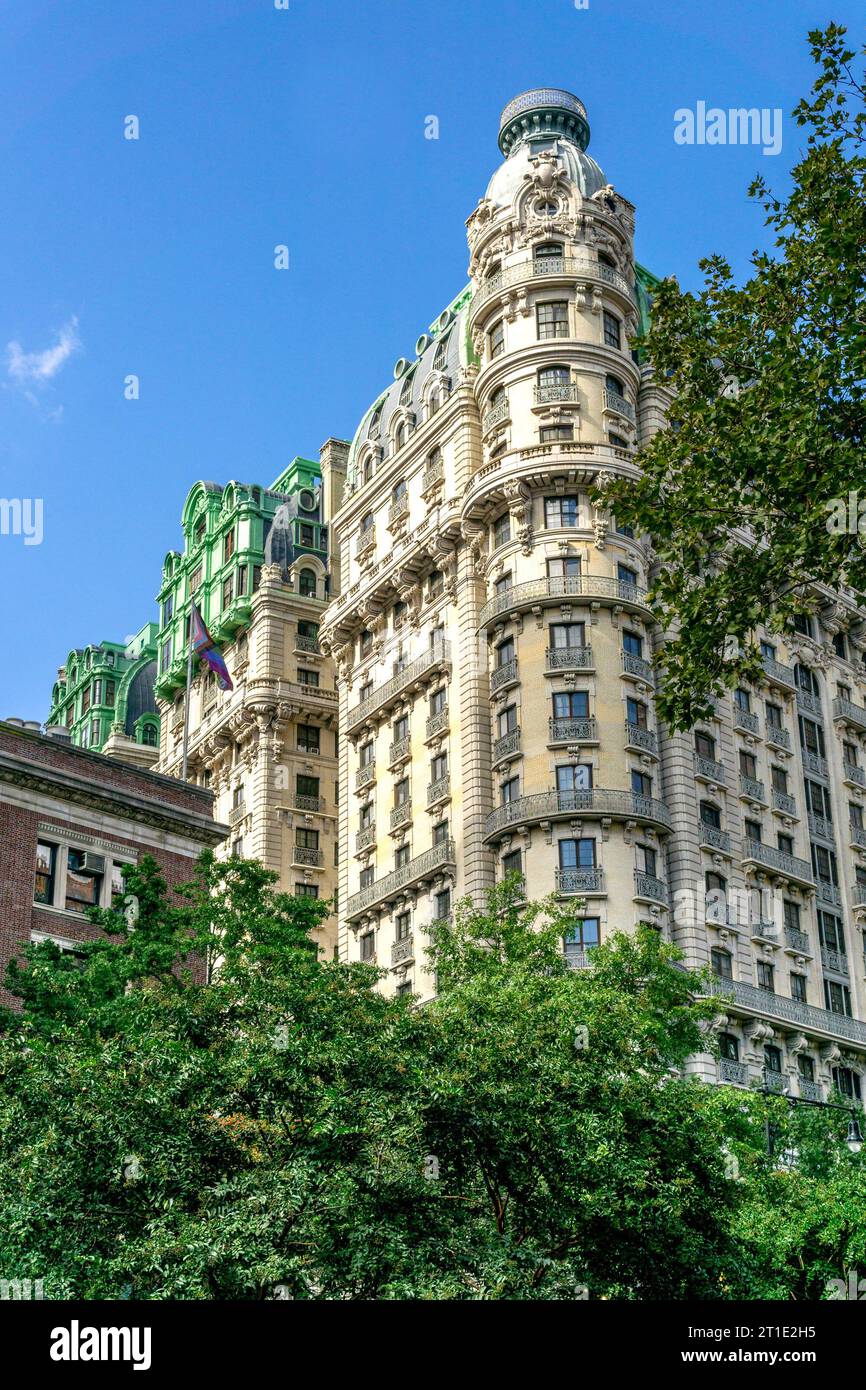 New York, NY - US - Oct 9, 2023 The Ansonia, a 17 story Beaux-Arts ...