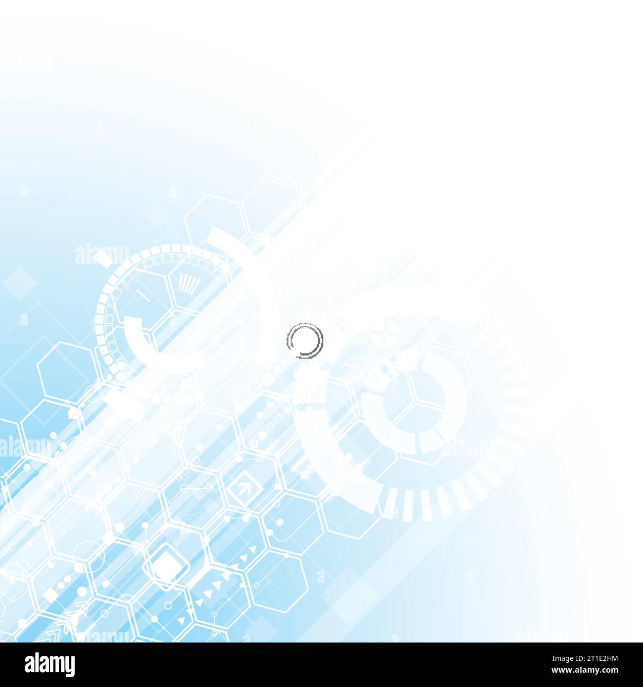 Blue technology business template background. Vector Stock Vector Image ...