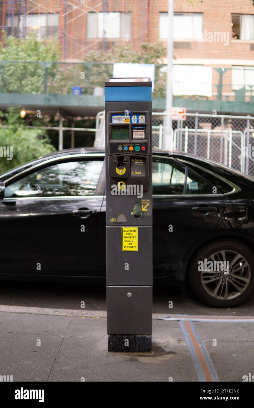 New York, NY - US - Oct 9, 2023 Vertical view of New York City’s DOT ...