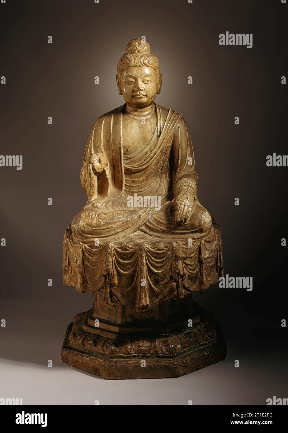 Probably Shakyamuni (Shijiamouni), the Historical Buddha (image 2 of 2 ...