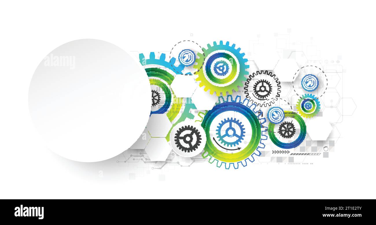 Abstract technology business template background. Vector illustration ...