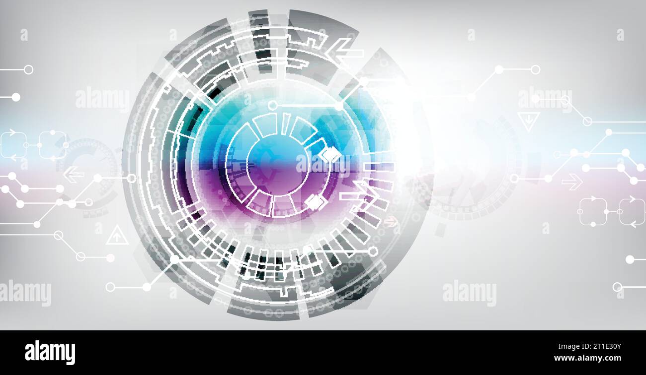 Abstract color digital communication technology background. Vector ...