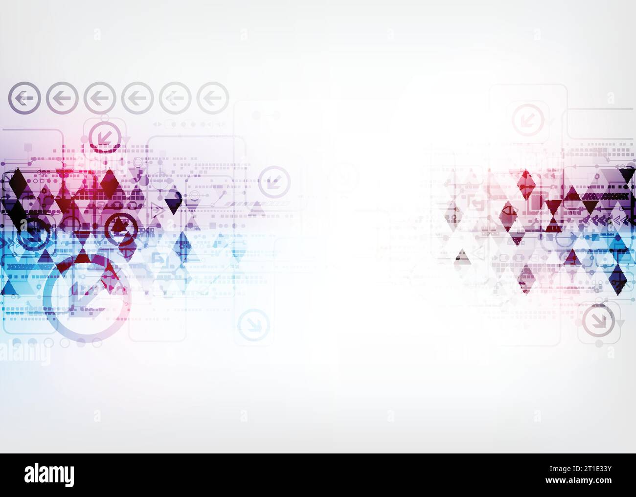 Abstract digital communication technology background. Vector ...
