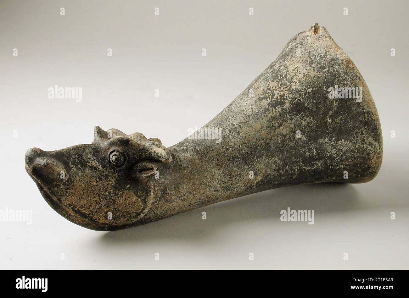 Rhyton in the form of a Bull's Head, 200 B.C.-200 A.D Stock Photo - Alamy