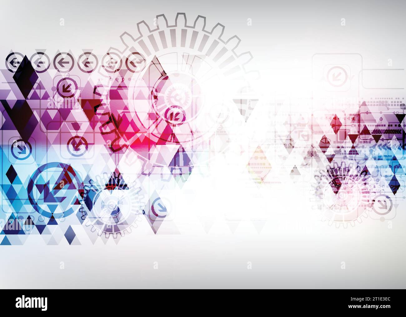 Abstract digital communication technology background. Vector ...