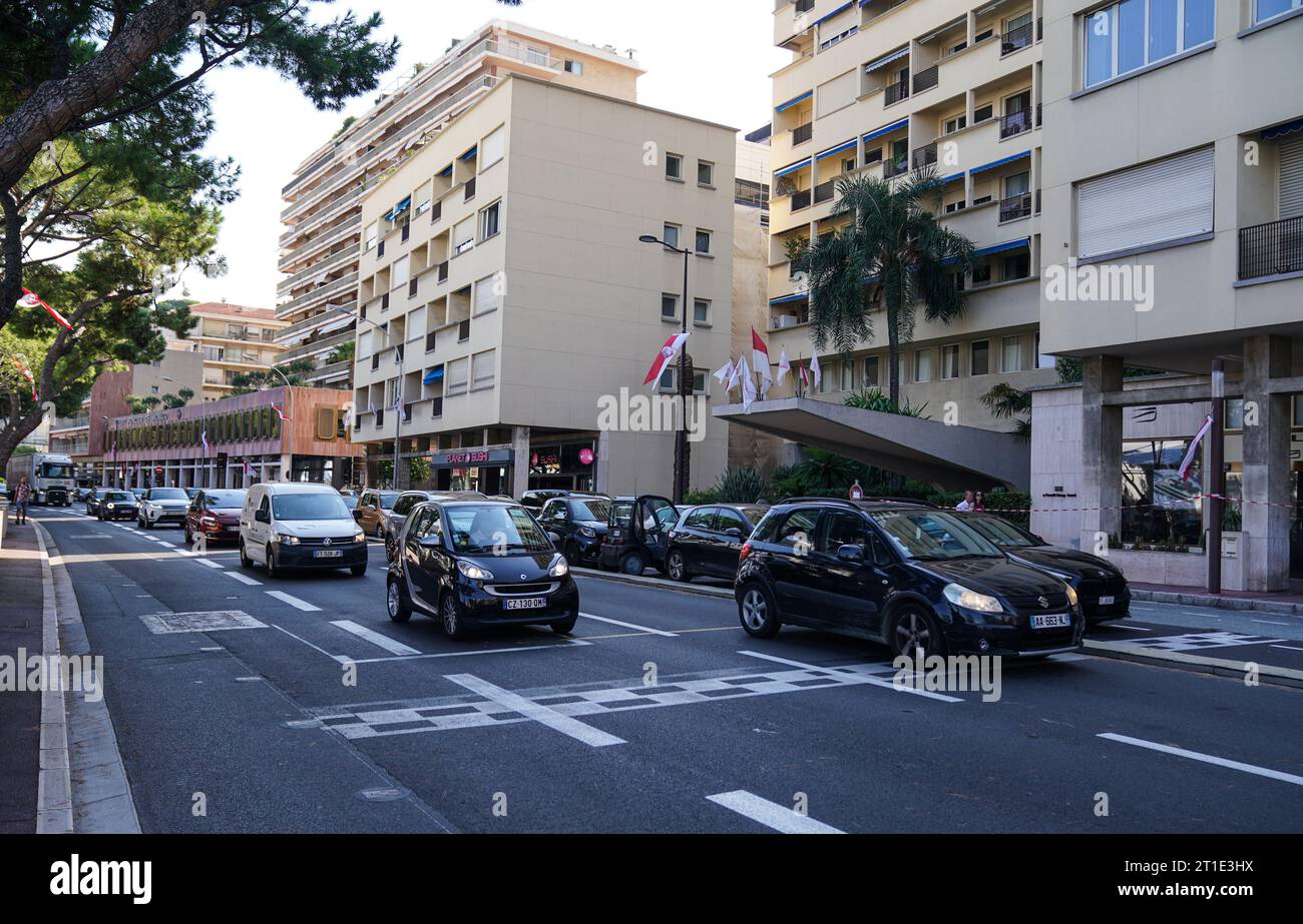 Franchir la ligne au grand prix de monaco Banque de photographies et d ...