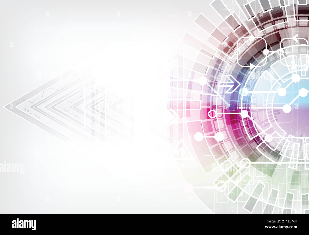 Abstract digital communication technology background. Vector ...