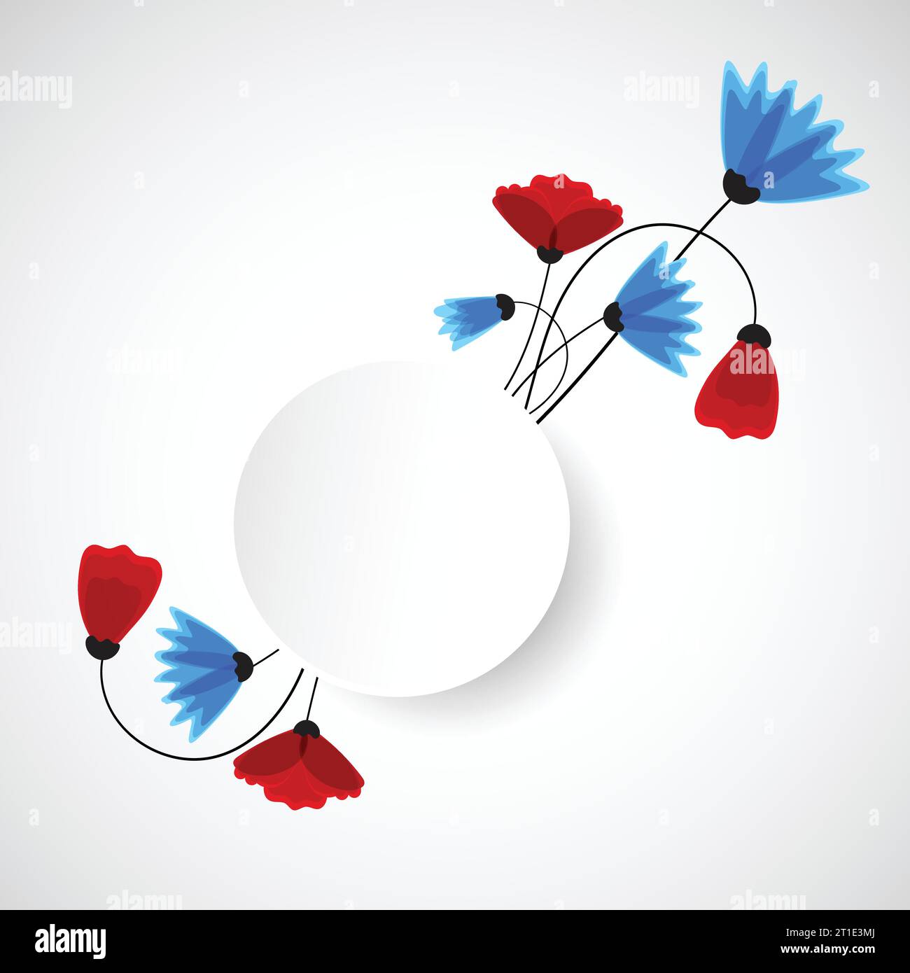 Abstract nature background. Field flowers. Vector Stock Vector Image ...