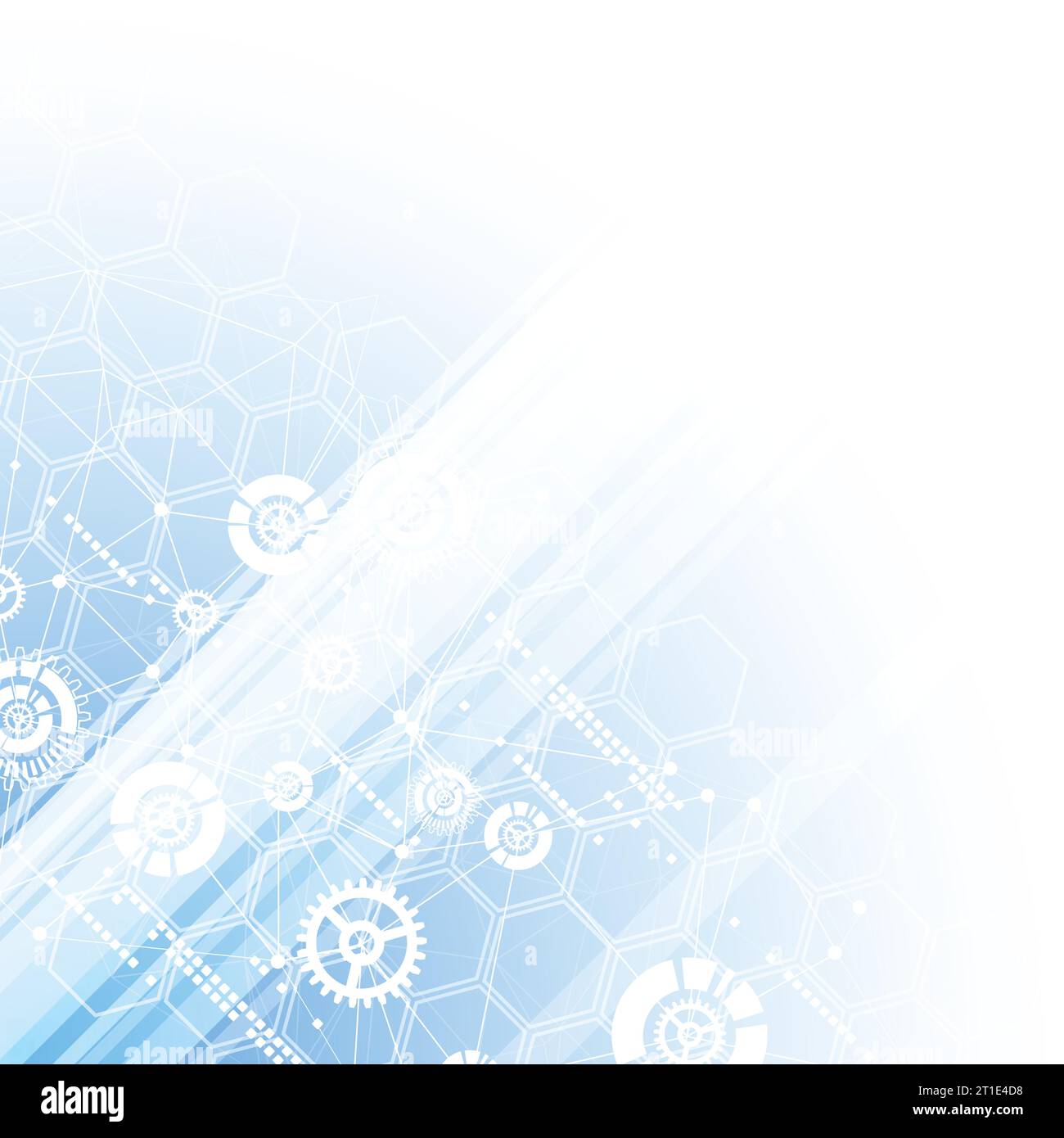 Blue technology business template background. Vector Stock Vector Image ...