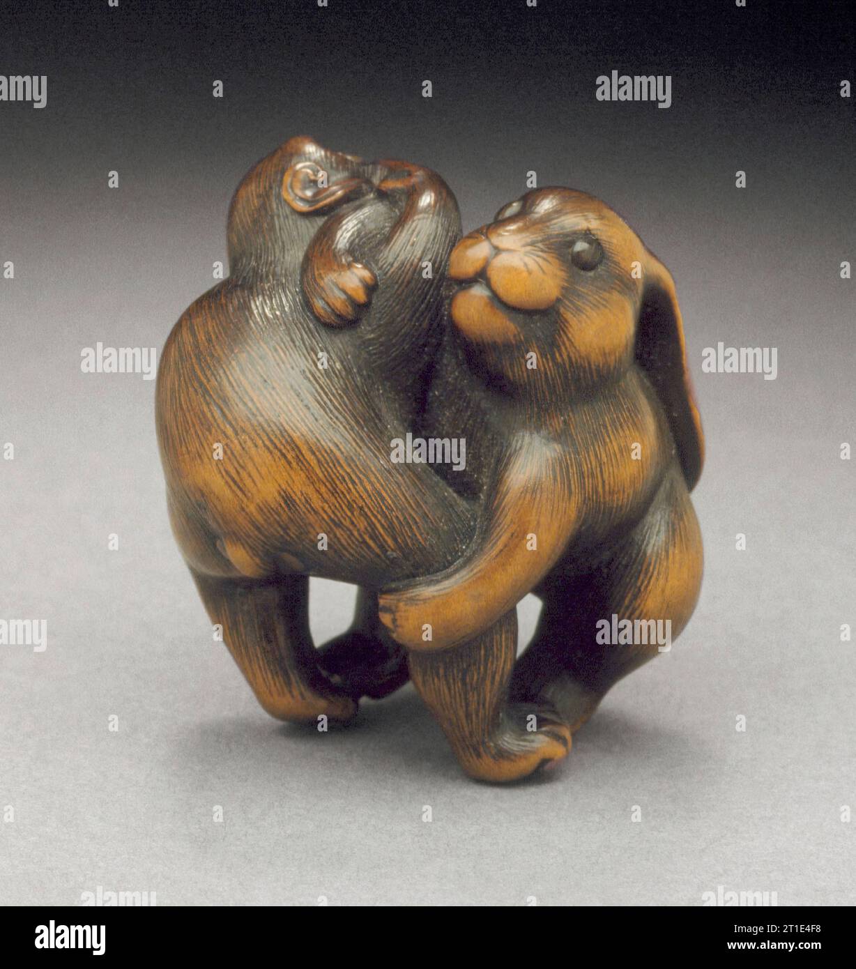 Rabbit and Monkey (image 1 of 2), First half of 19th century Stock ...