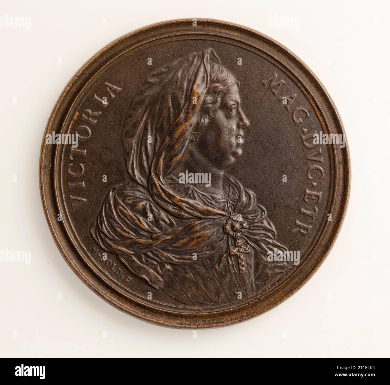 Medal of Victoria, Grand Duchess of Tuscany: Triumph of Venus with a ...