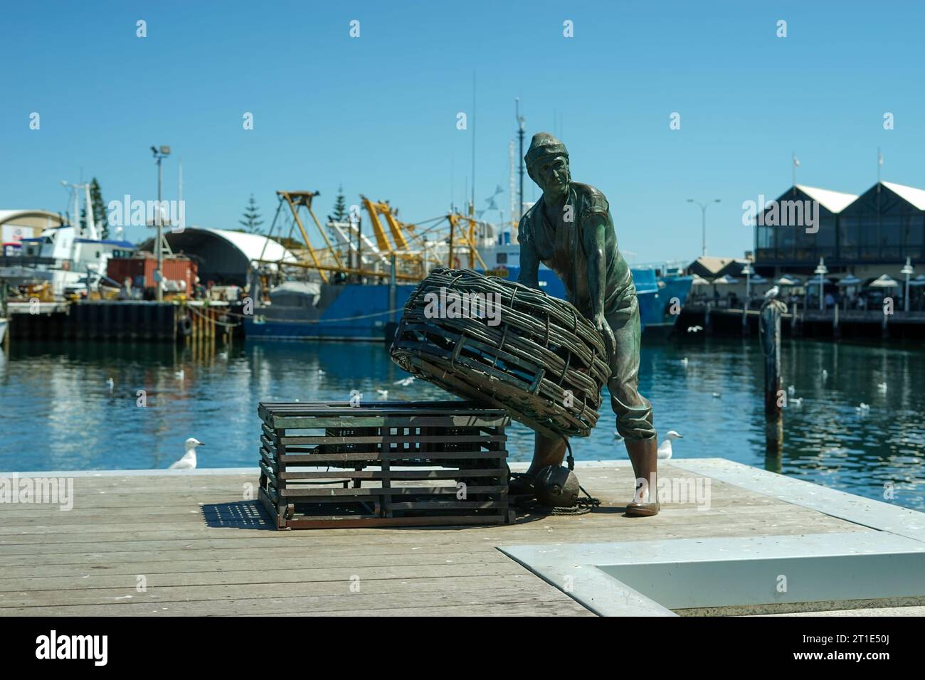 Perth, Australia - October 13, 2023 View of the harbour in Fremantle ...