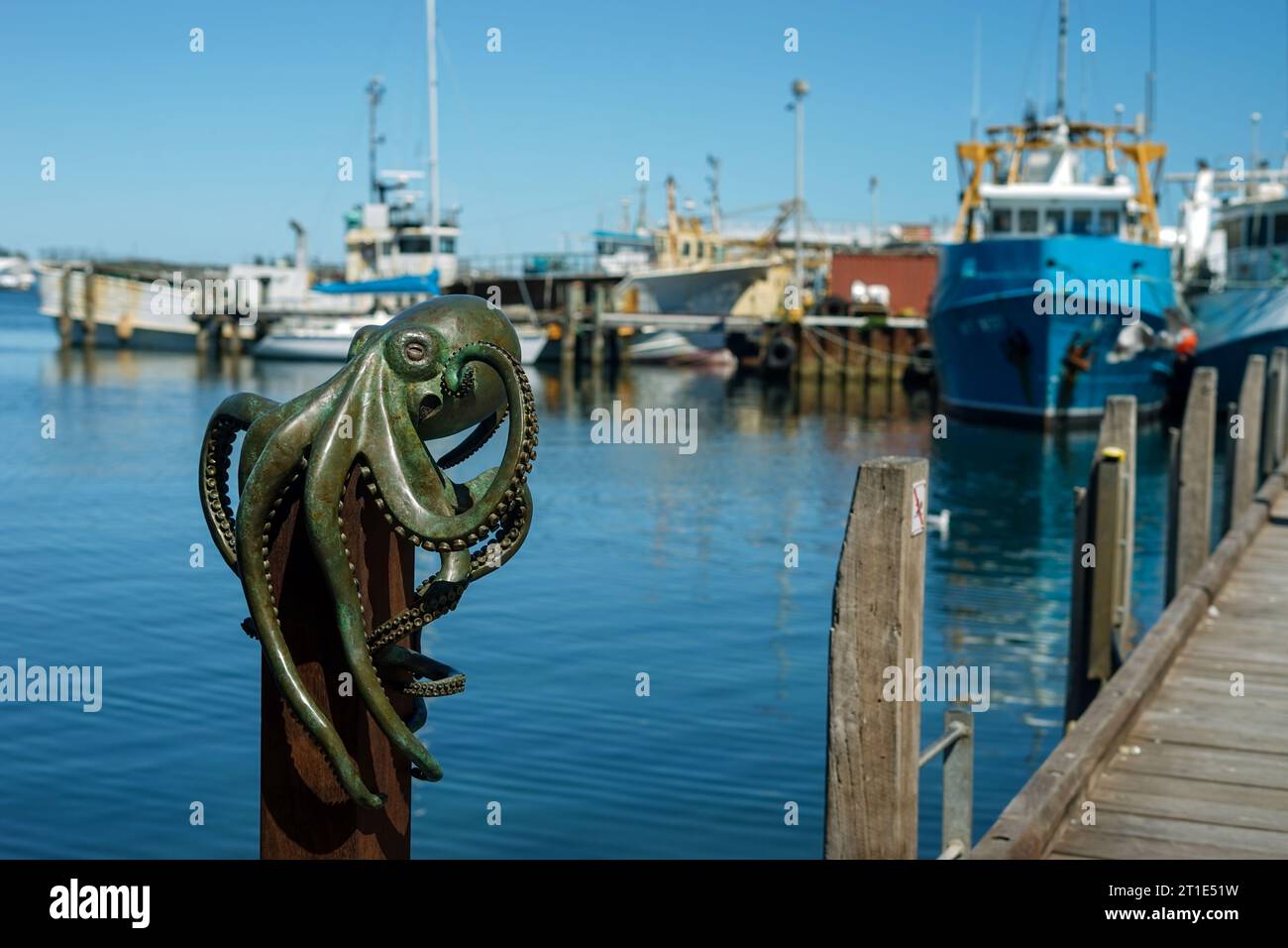 Perth, Australia - October 13, 2023 View of the harbour in Freemantle ...
