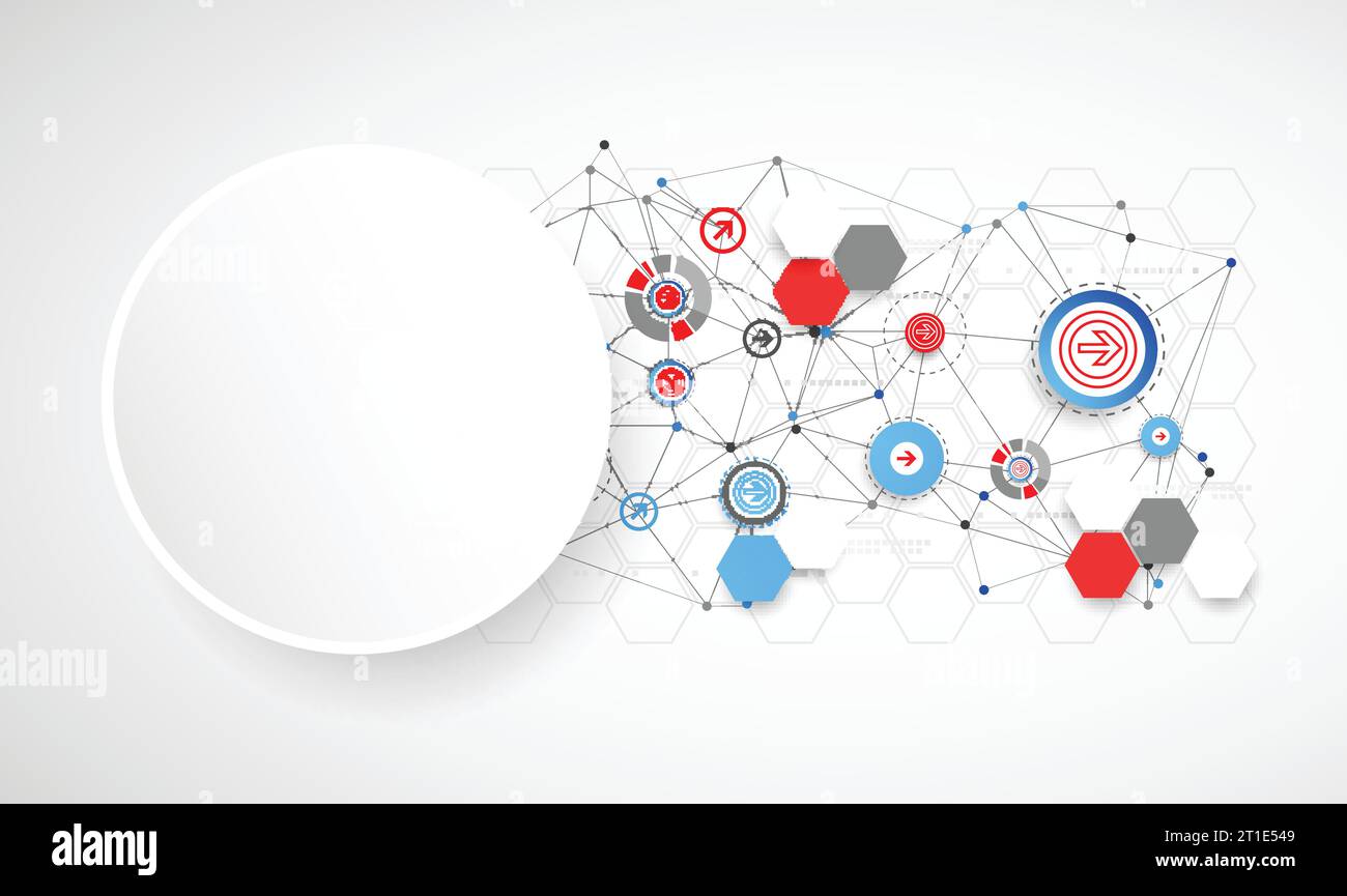 Abstract geometry technology background. Vector Stock Vector Image ...