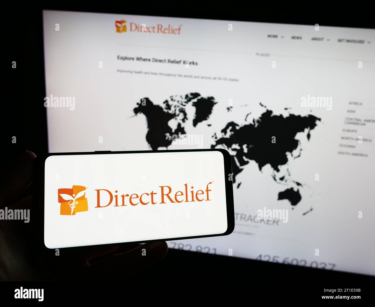 Direct relief logo hi-res stock photography and images - Alamy