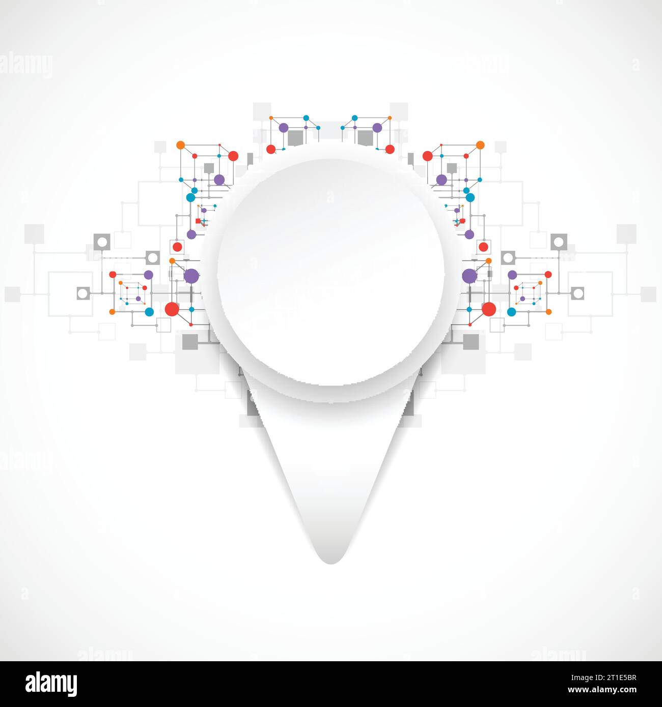 Abstract technology color pointer. Vector illustration Stock Vector ...