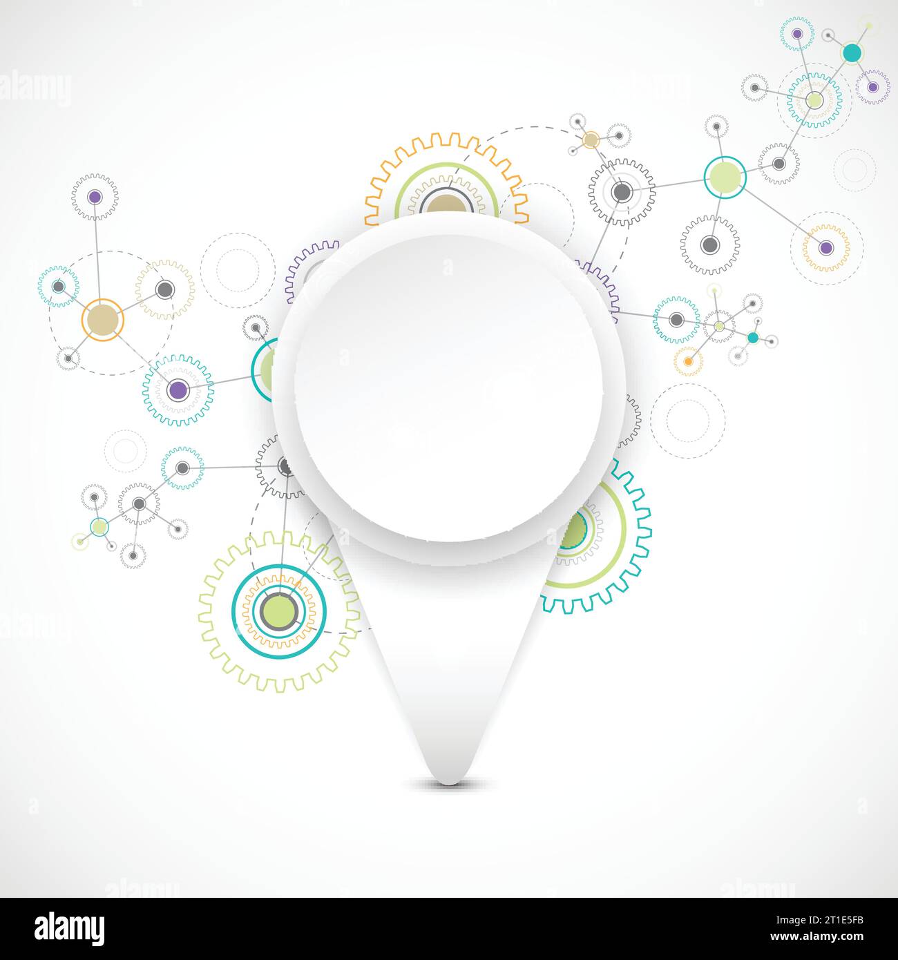 Abstract technology color pointer. Vector illustration Stock Vector ...