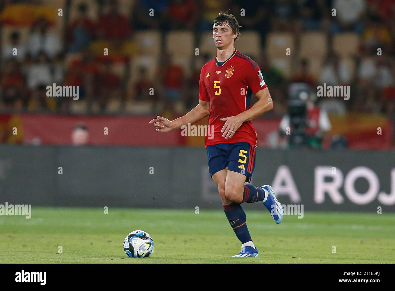 Robin Le Normand of Spain during the UEFA Euro 2024 Qualifying round ...