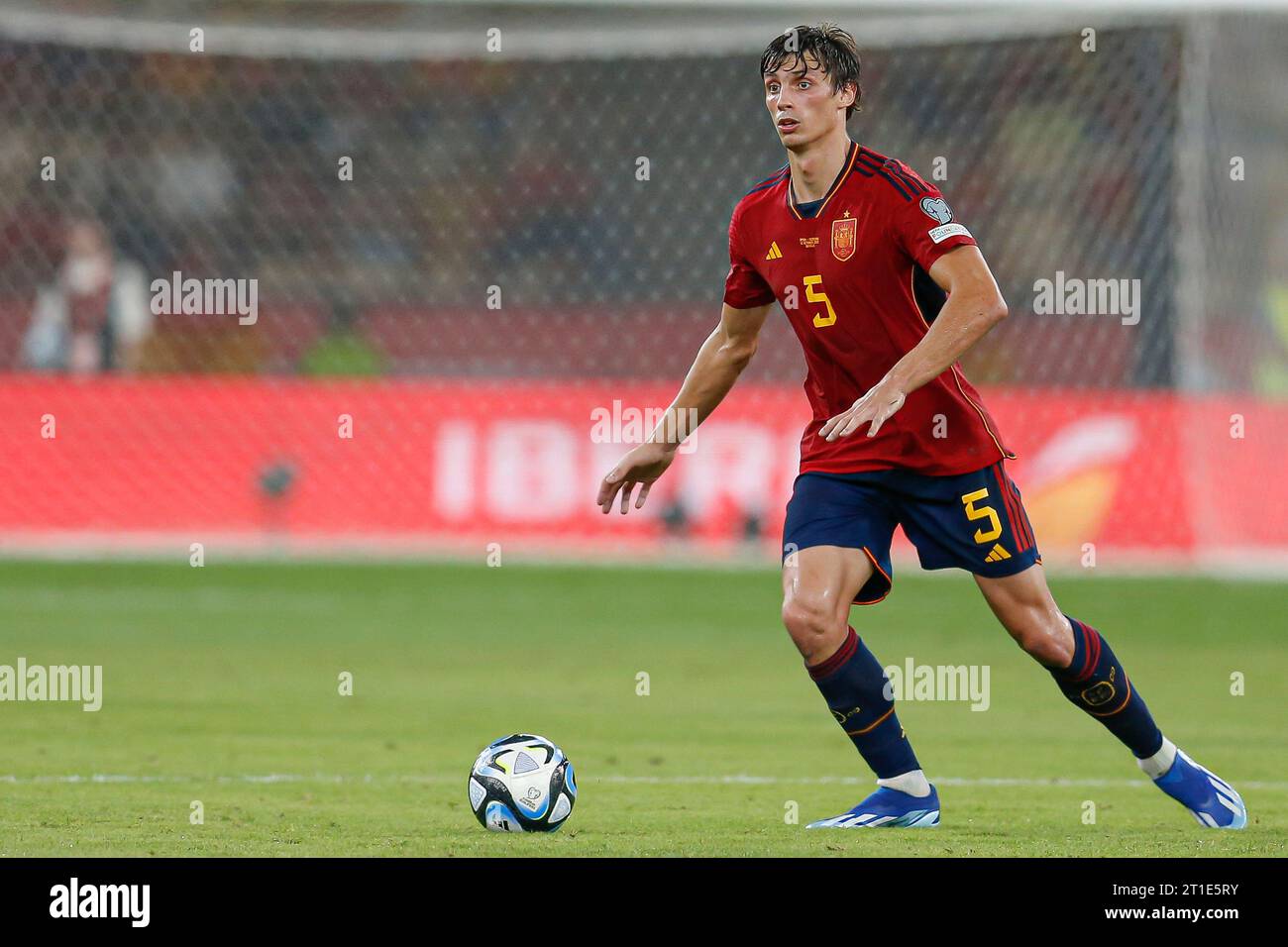Robin Le Normand of Spain during the UEFA Euro 2024 Qualifying round ...