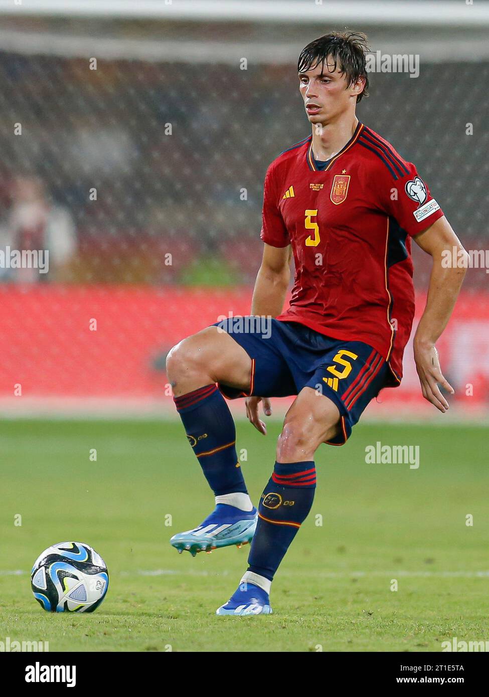 Robin Le Normand of Spain during the UEFA Euro 2024 Qualifying round ...