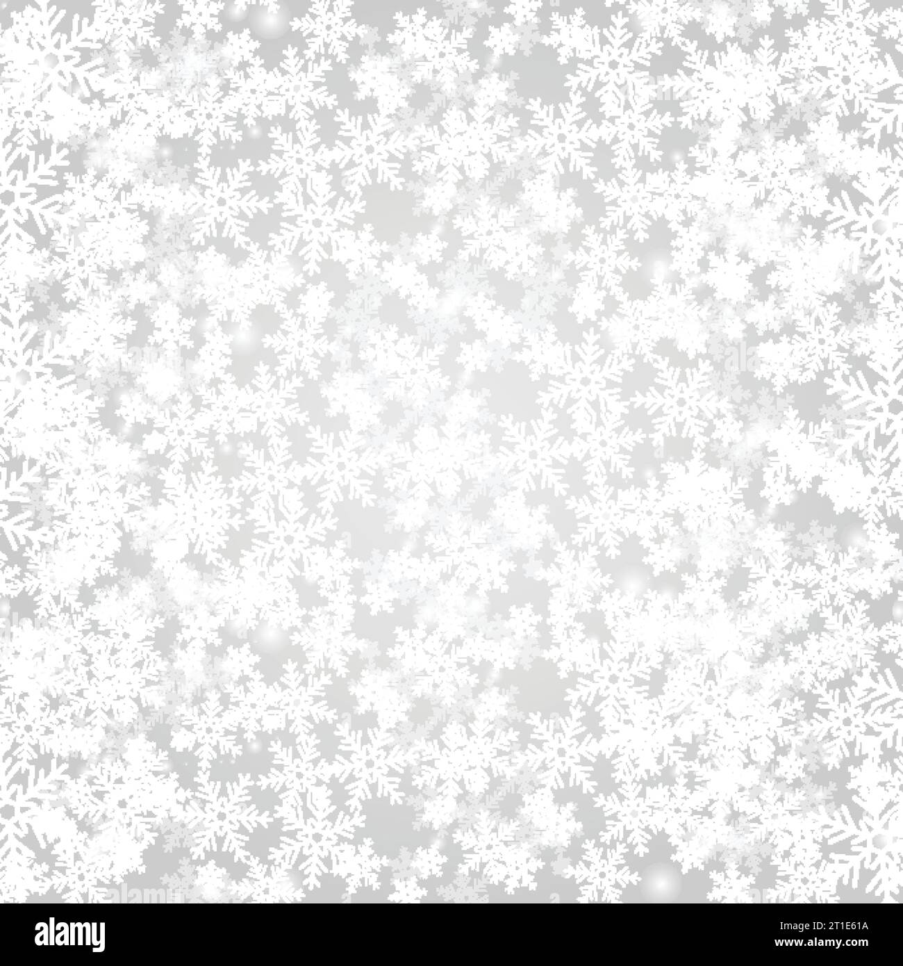 Abstract grey Christmas background with white snowflakes. Vector Stock ...