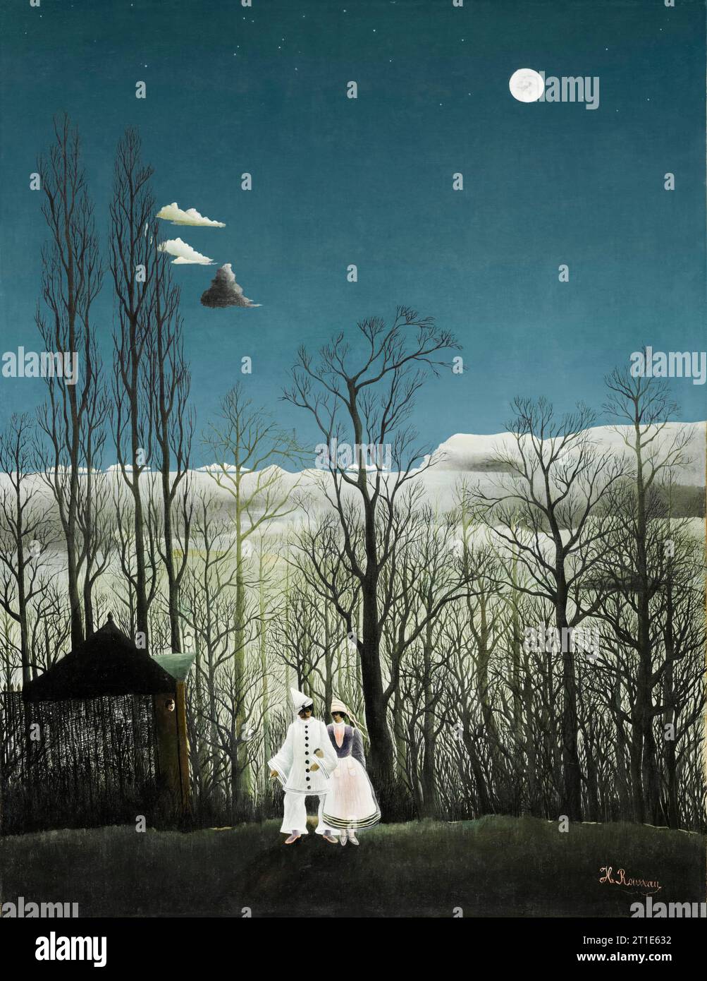 Henri Rousseau, Carnival Evening, painting in oil on canvas, 1886 Stock ...