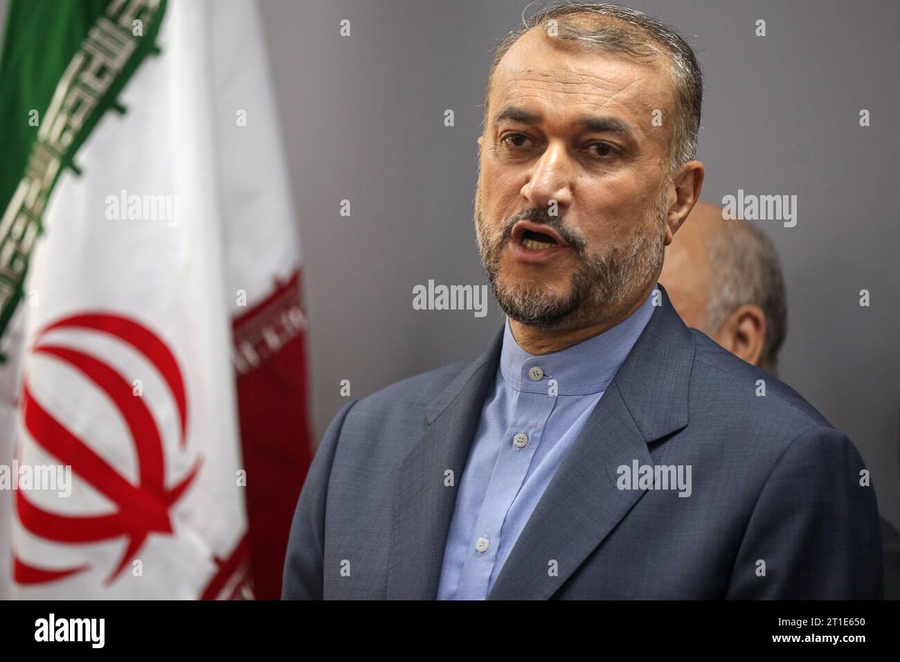Beirut, Lebanon. 13th Oct, 2023. Iranian Foreign Minister Hossein Amir ...