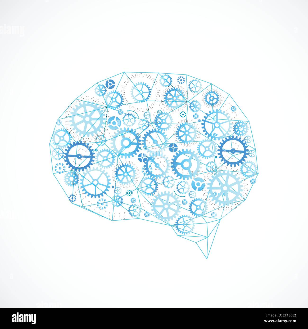 Abstract digital brain,technology concept. Vector Stock Vector Image & Art - Alamy