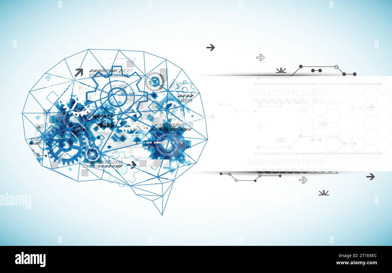 Abstract digital brain,technology concept. Vector Stock Vector Image & Art - Alamy